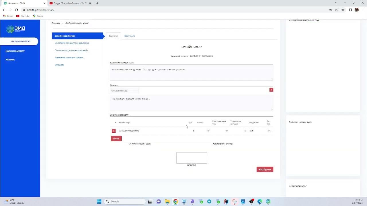 Эмийн жор бичих Youtube