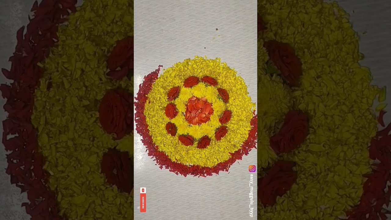 onam pookolam design| Flower rangoli decoration| onam celebration| atha ...