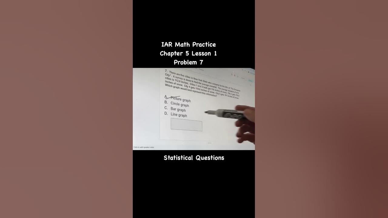 IAR Math Practice Chapter 5 Lesson 1 Problem 7 - YouTube