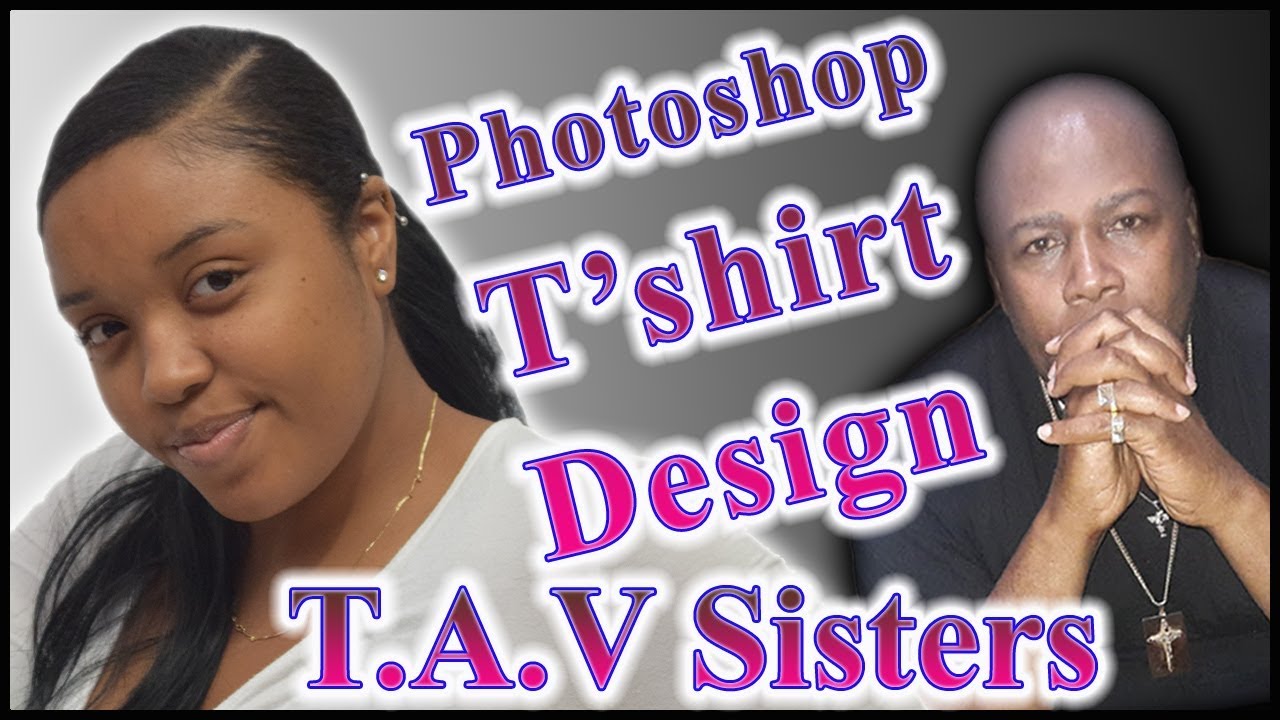 Custom T'shirt Design.. how to do it in photoshop 2019 - YouTube