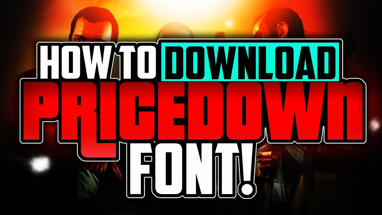 Download GTA Pricedown FONT! - YouTube