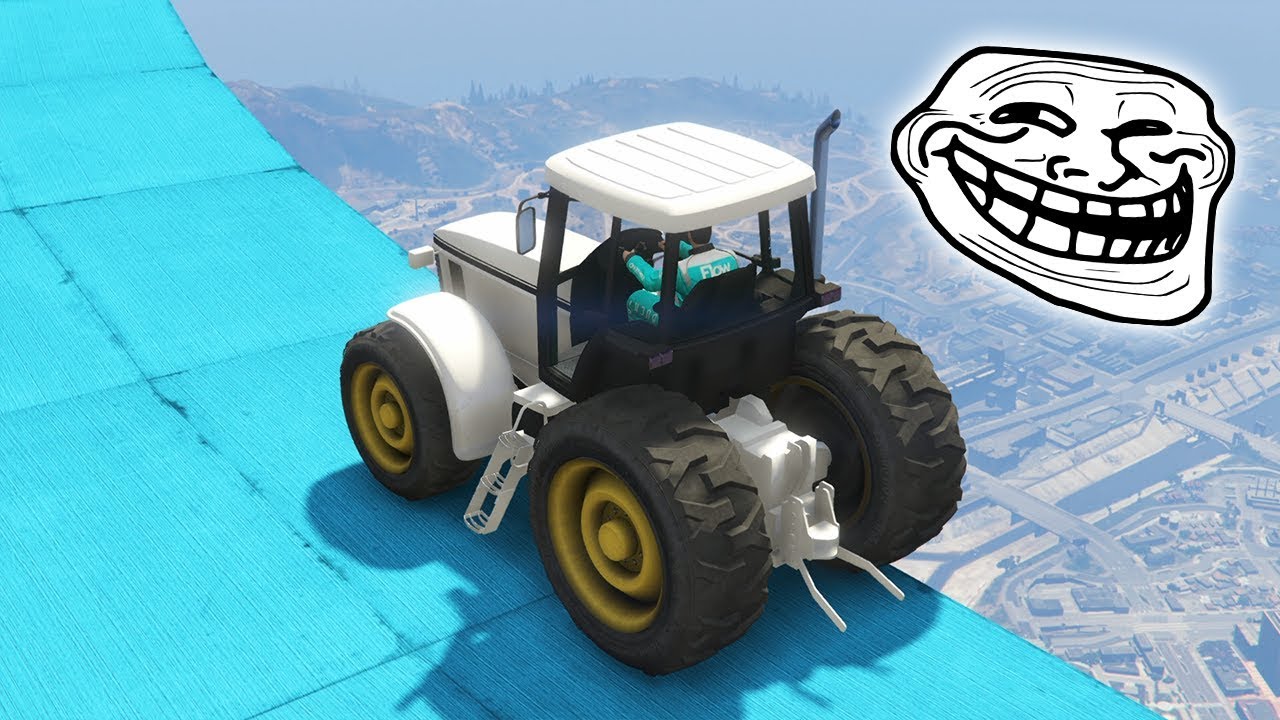 CARRERA TROLL!! - EL TRACTOR TROLL!! - CARRERA TROLL (GTA V ONLINE ...