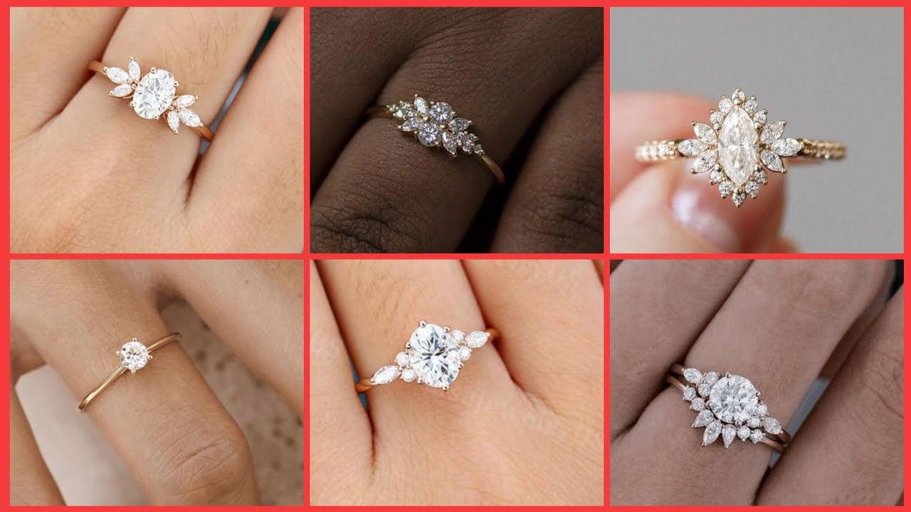 100+ beautiful New Stylish 🥰😍🥰 Fashionable Engagement Ring Design ...