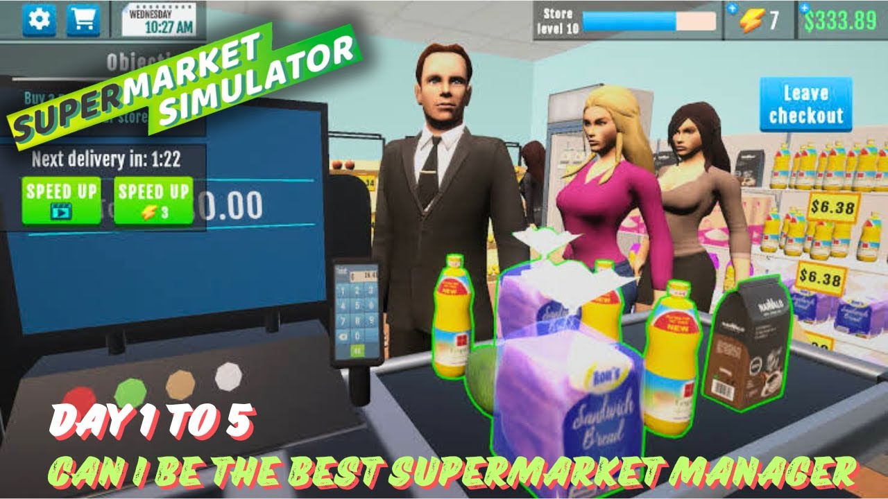 I Became Supermarket Manager For One Day | Supermarket Simulator ...