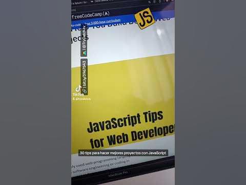 30 tips para hacer mejores proyectos con JavaScript - YouTube