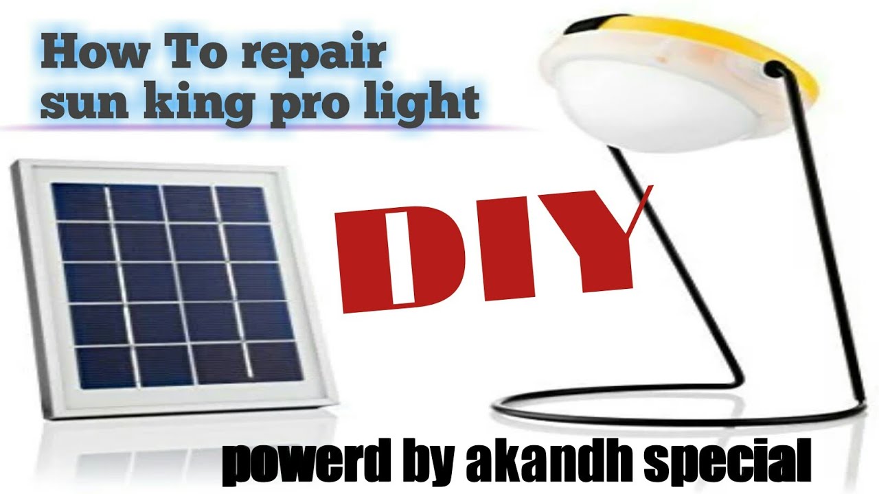 How to repair -//SUN KING PRO Light//- - YouTube