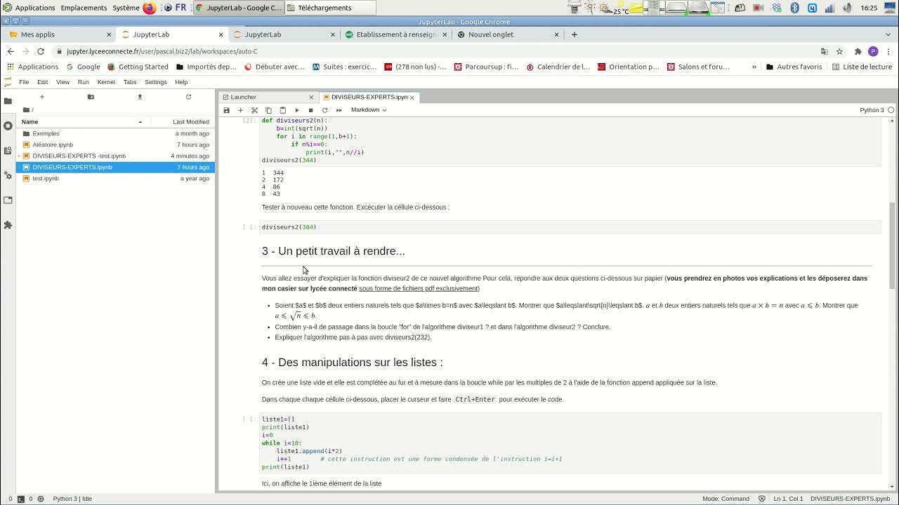 Utilisation Jupyter - YouTube