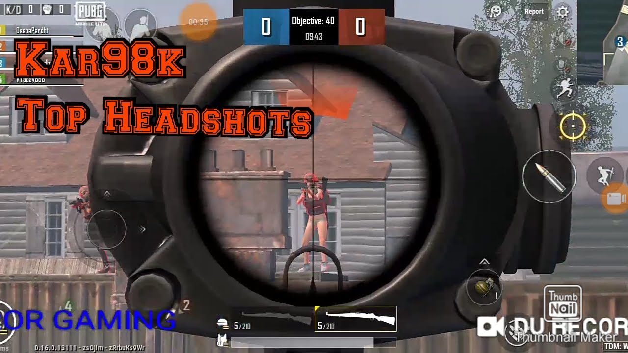 Kar98k | Top Headshot with Kar98k | TDM | Tdm Pubg Mobile Lite | Top ...