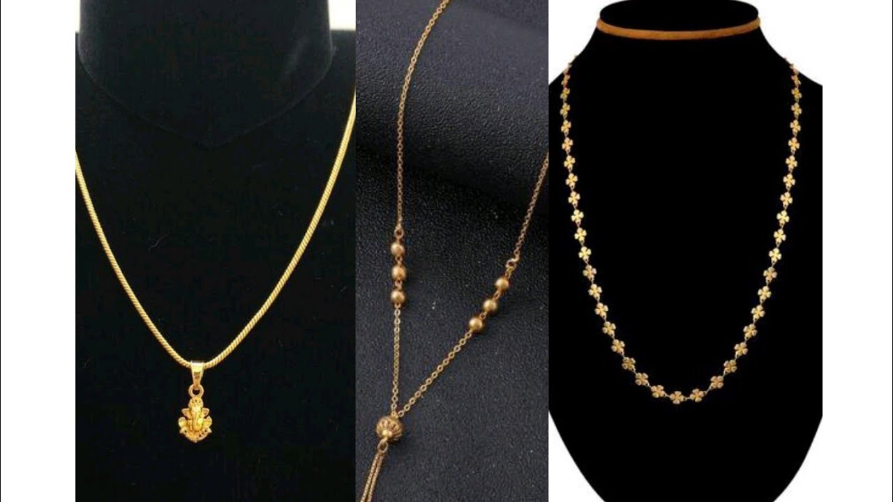 1gm gold simple chains collection please subscribe my channel - YouTube