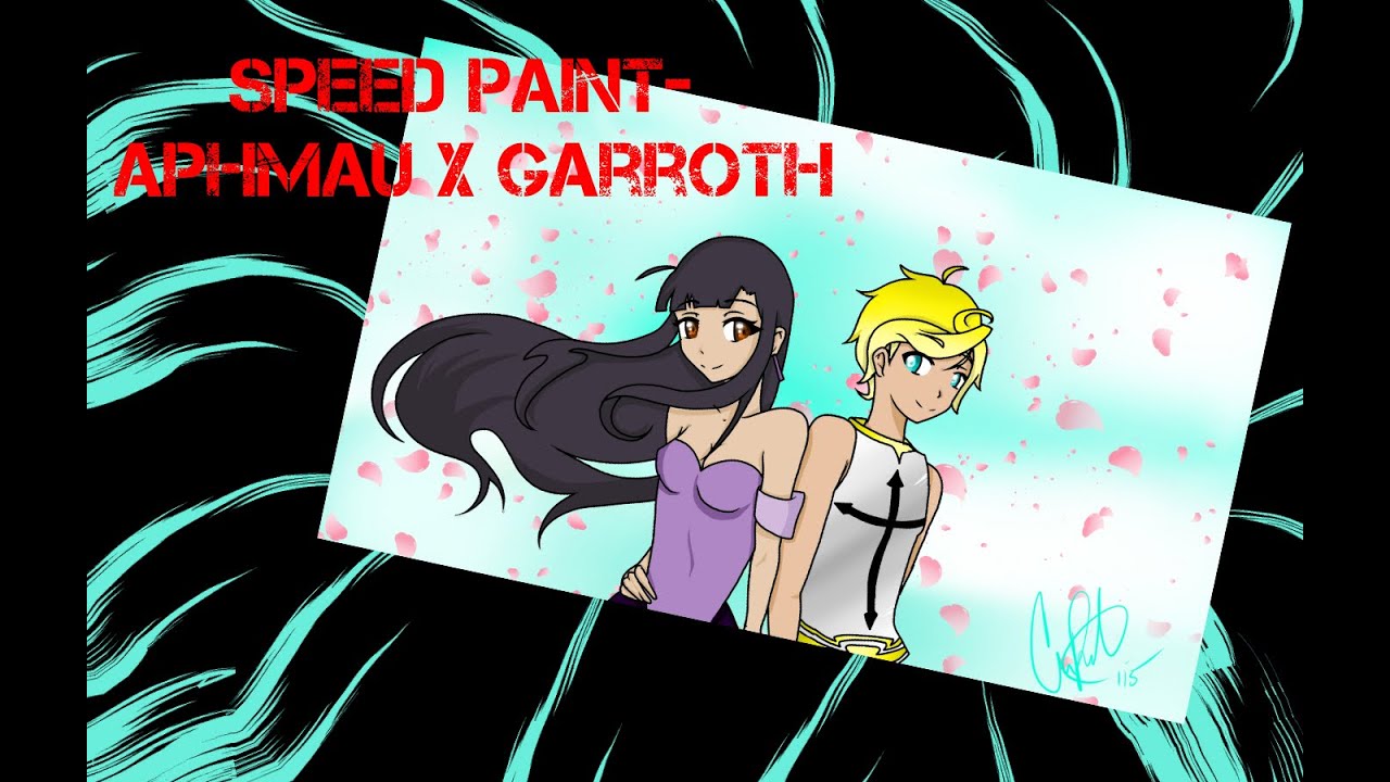 Speed Paint- Aphmau X Garroth - YouTube