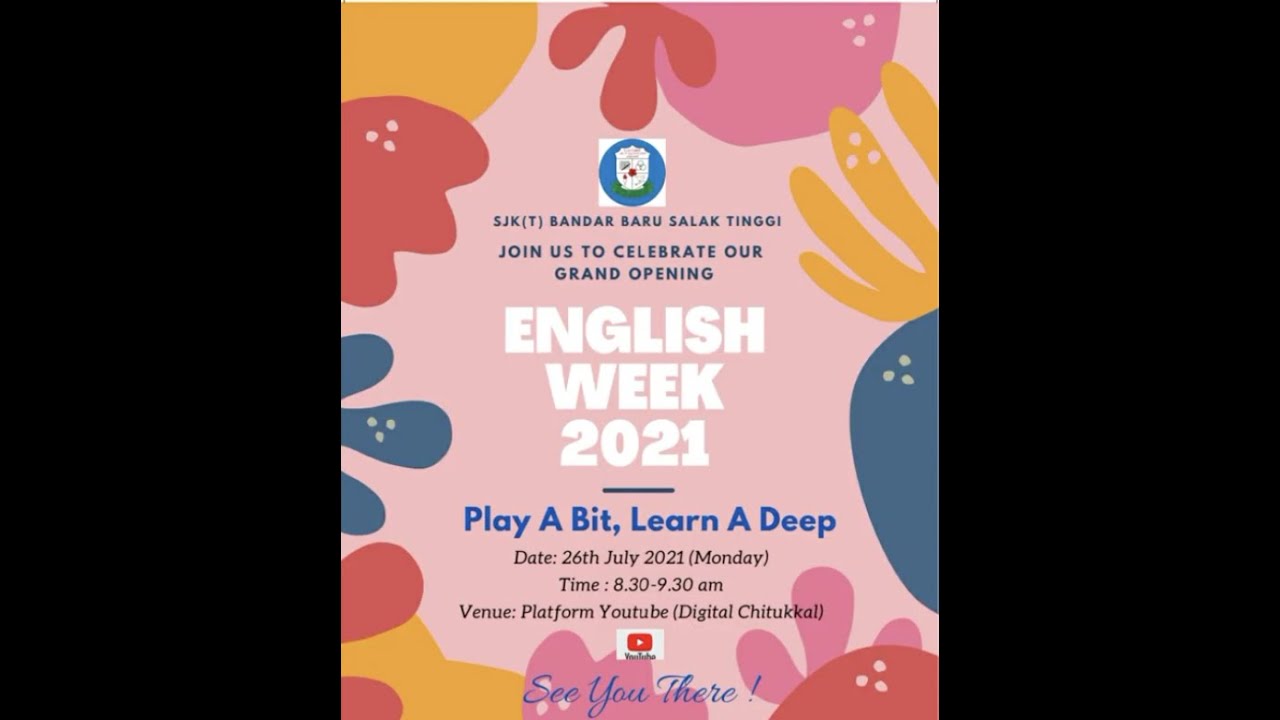 GRAND OPENING ENGLISH WEEK 2021 -SJKTBBST - YouTube