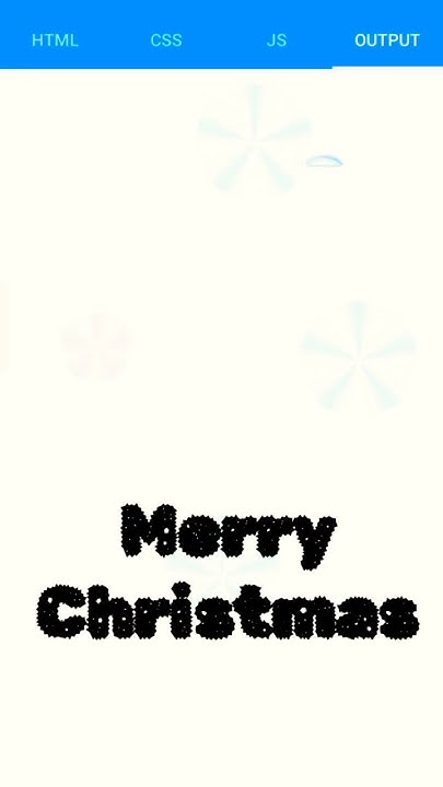 Create Animation Marry Christmas Using Html Css | Vk Technical - YouTube