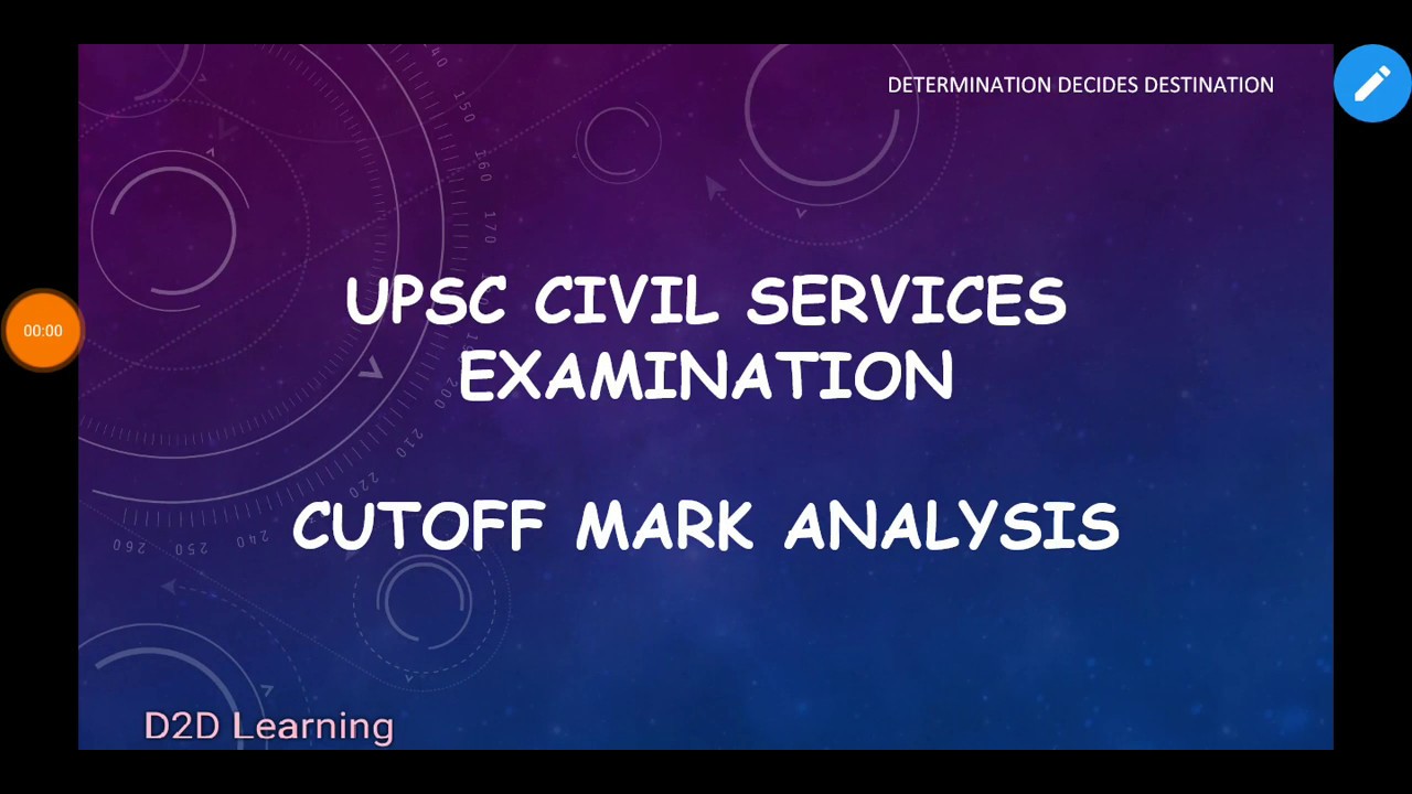 D2D Learning UPSC CSE - Cut Off Marks - Minimum Qualifying Marks ...