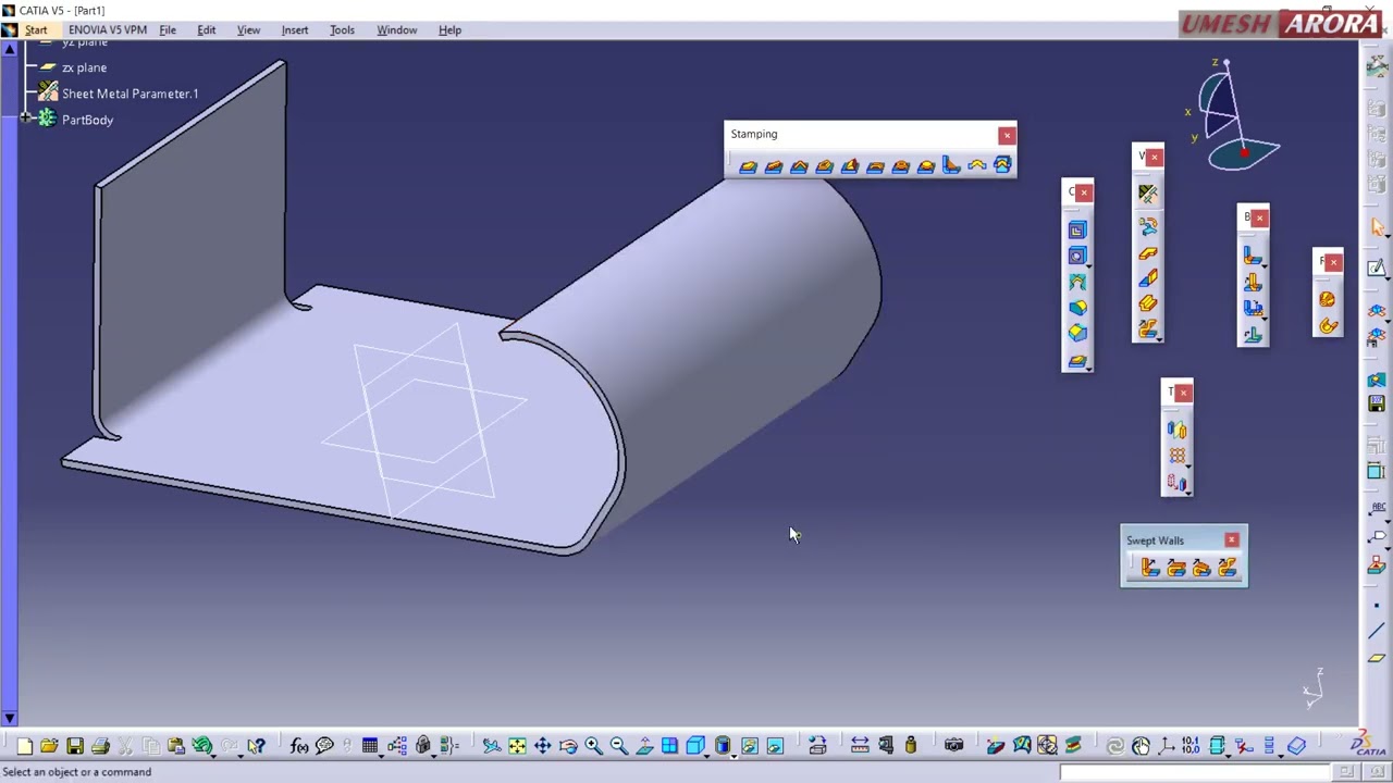 #catia #DAY 10 #Generative sheet metal design - YouTube