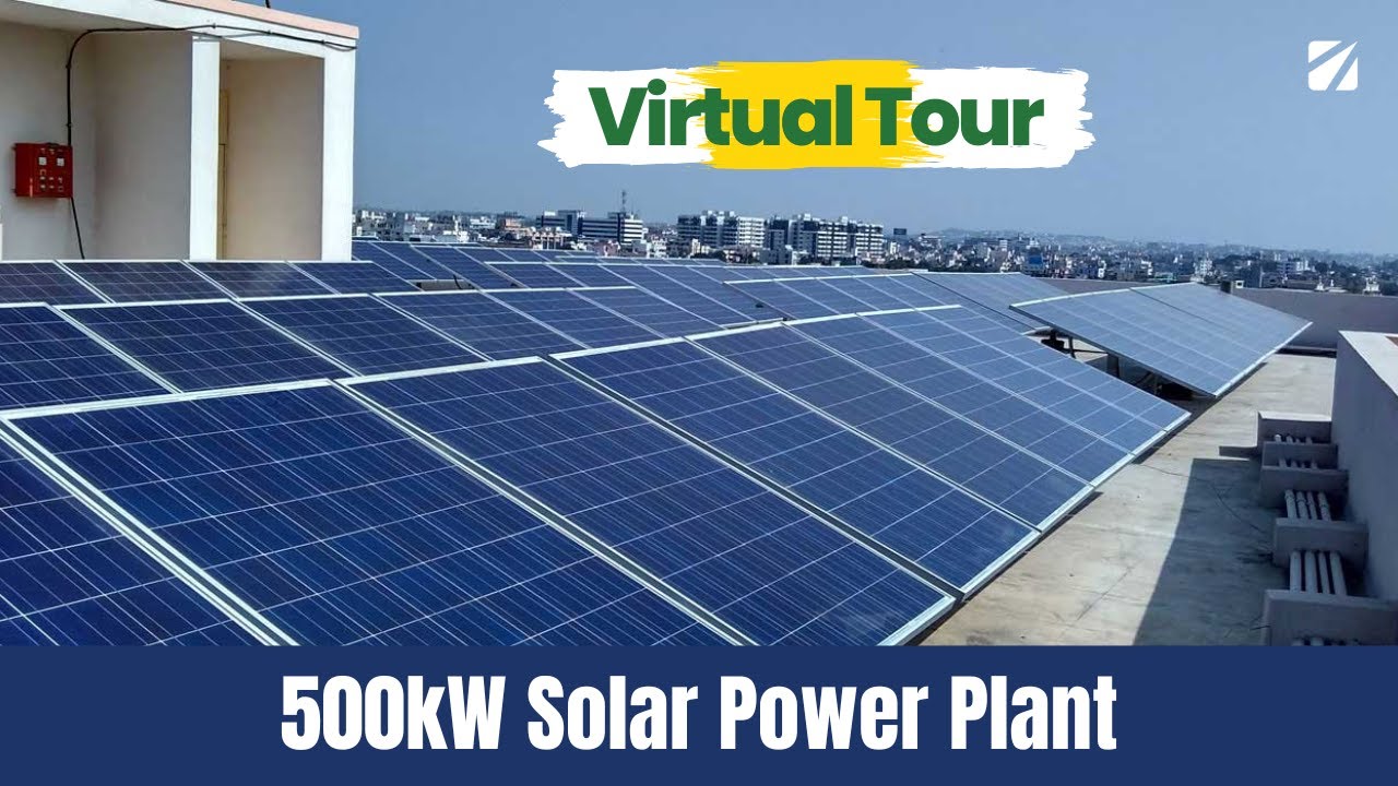 Virtual tour of 500kW Solar Plant - YouTube