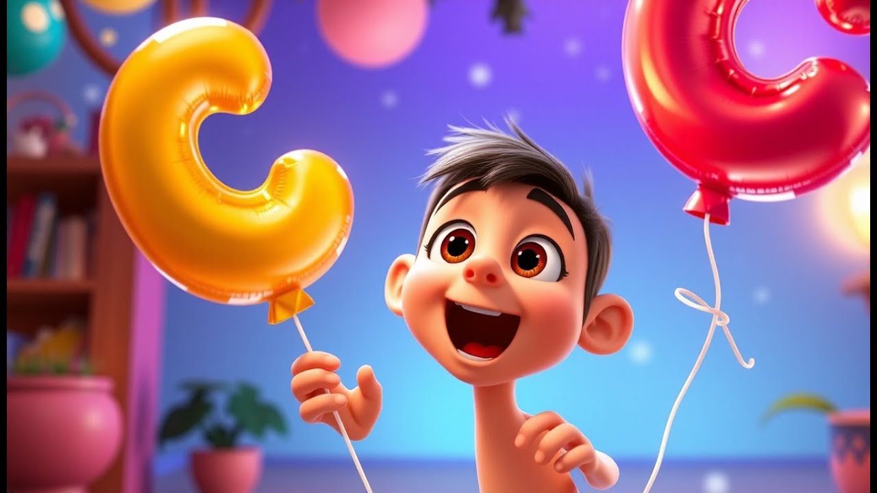 Alphabet Balloons in the Windy Valley | Nursery Rhyme for Toddlers Sing ...