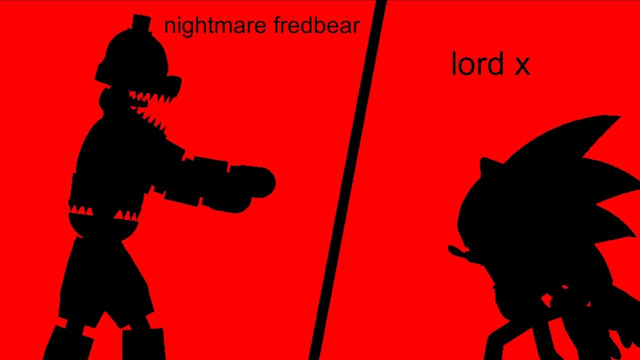 nightmare fredbear vs lord x (fnaf vs sonic.exe PC port) - YouTube