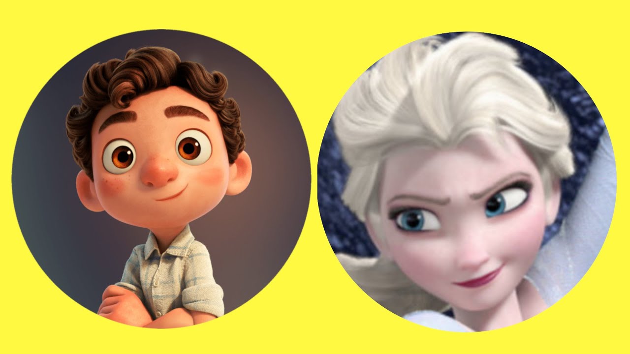 I turned Elsa Frozen into Luca (Pixar), the result is so cute! 😍#shorts ...