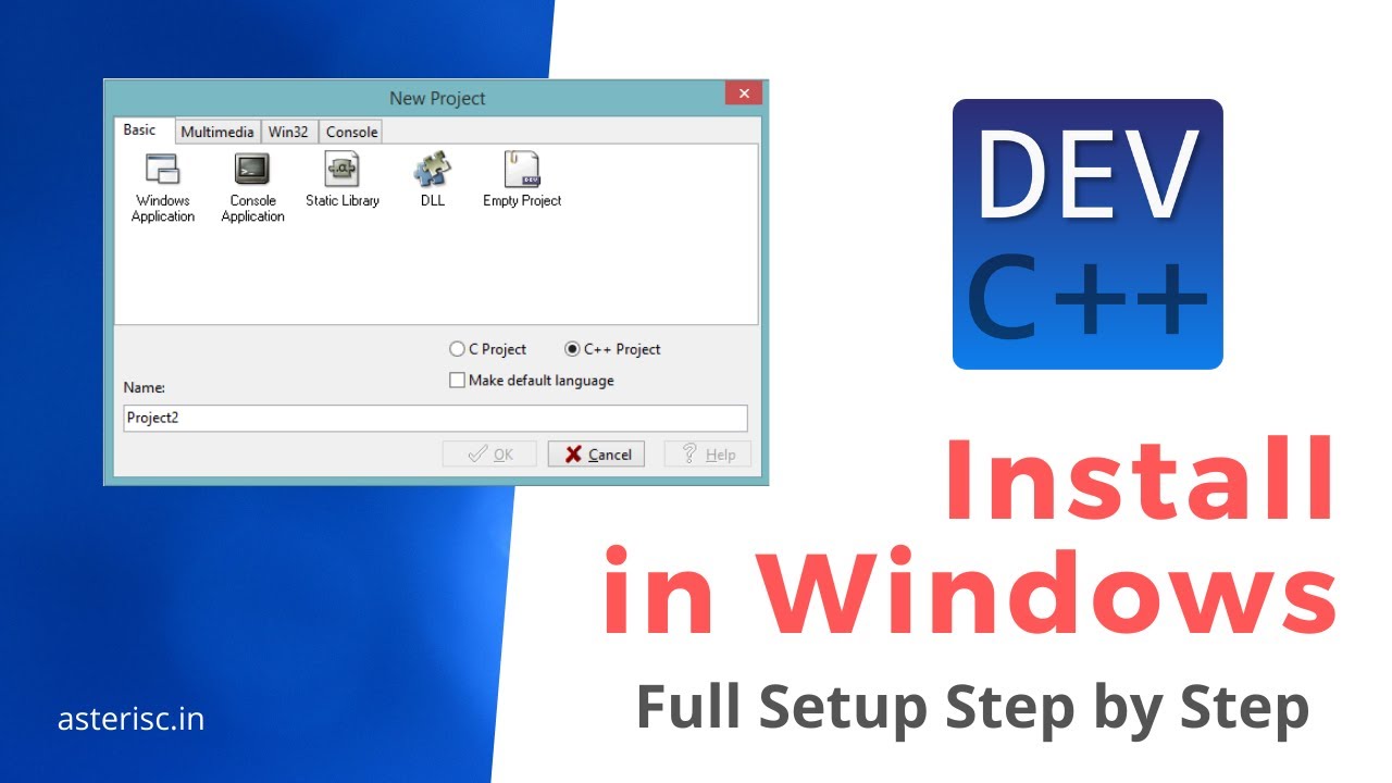 Installation and Use of Dev C++ For C programming - YouTube