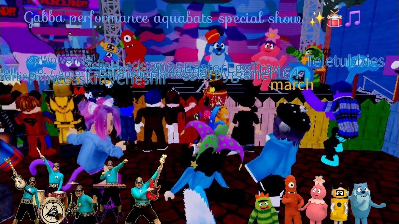 Special gabba aquabats pool party performance at Yo gabbaland 💙💦🥁🎵 ️ ...