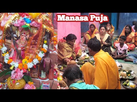 Manasa Puja Celebration Vlog ll Traditional Bengali Puja ll Rourkela ...