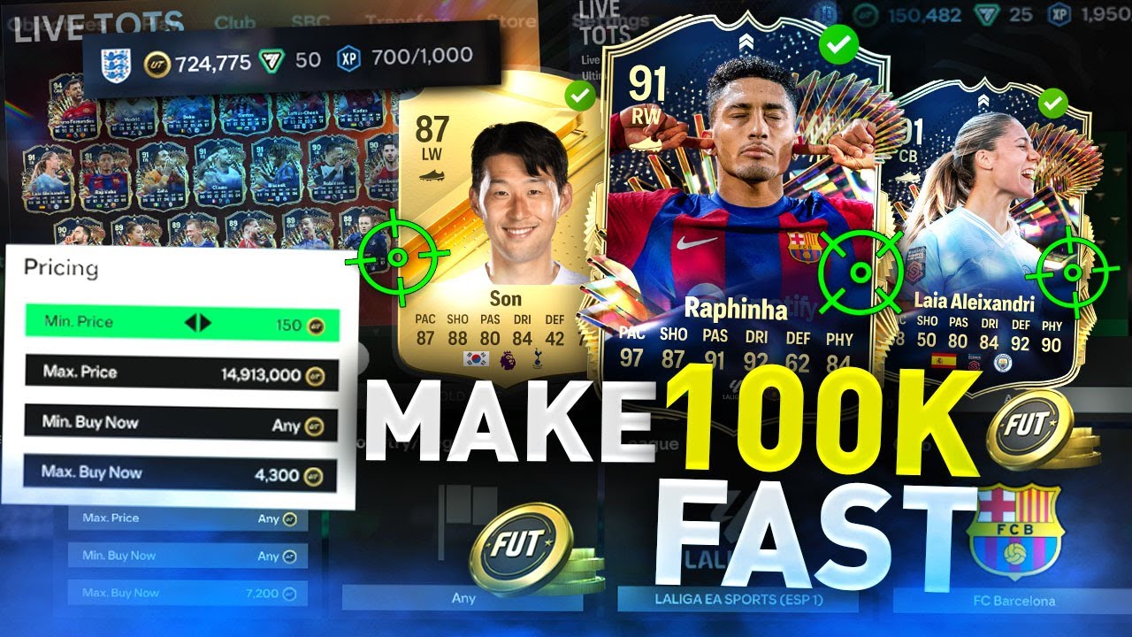 Make 100K QUICKLY using these Sniping Filters!! #FC24 - YouTube