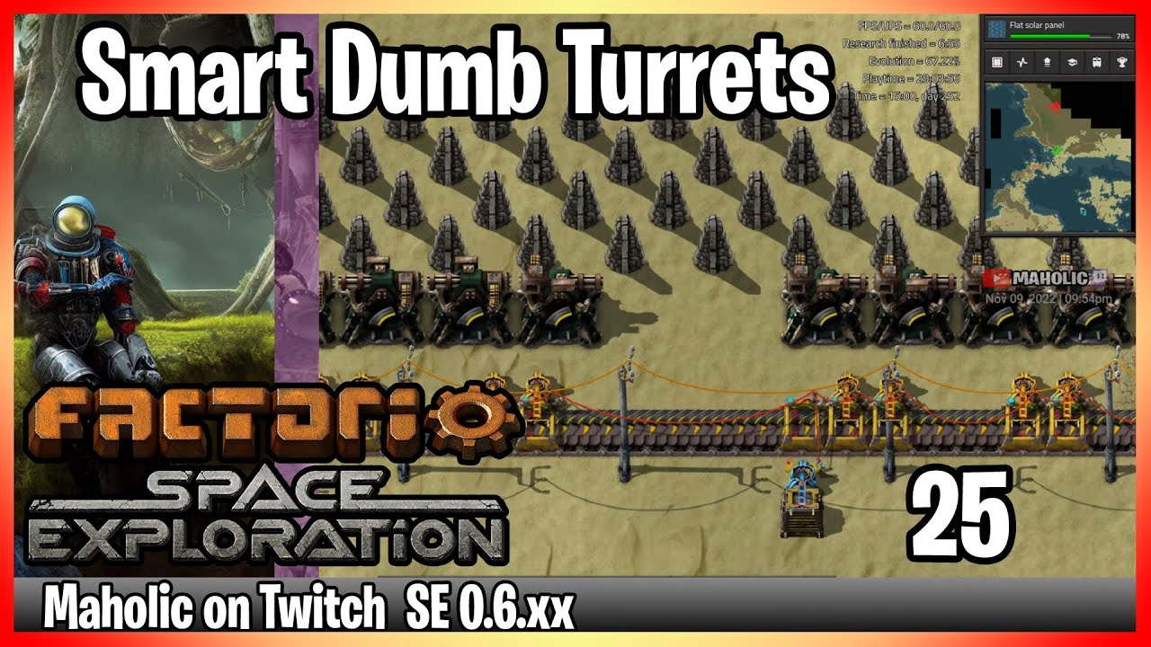 ⚙️Factorio ️Smart Dumb Turret Wall Designing Space exploration 0.6 🏭⚙️| Gameplay - YouTube