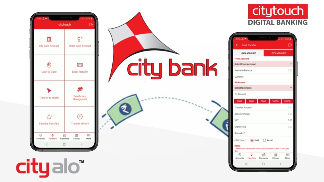 City Bank to City Bank Money Transfer || Citytouch Digital Banking ...