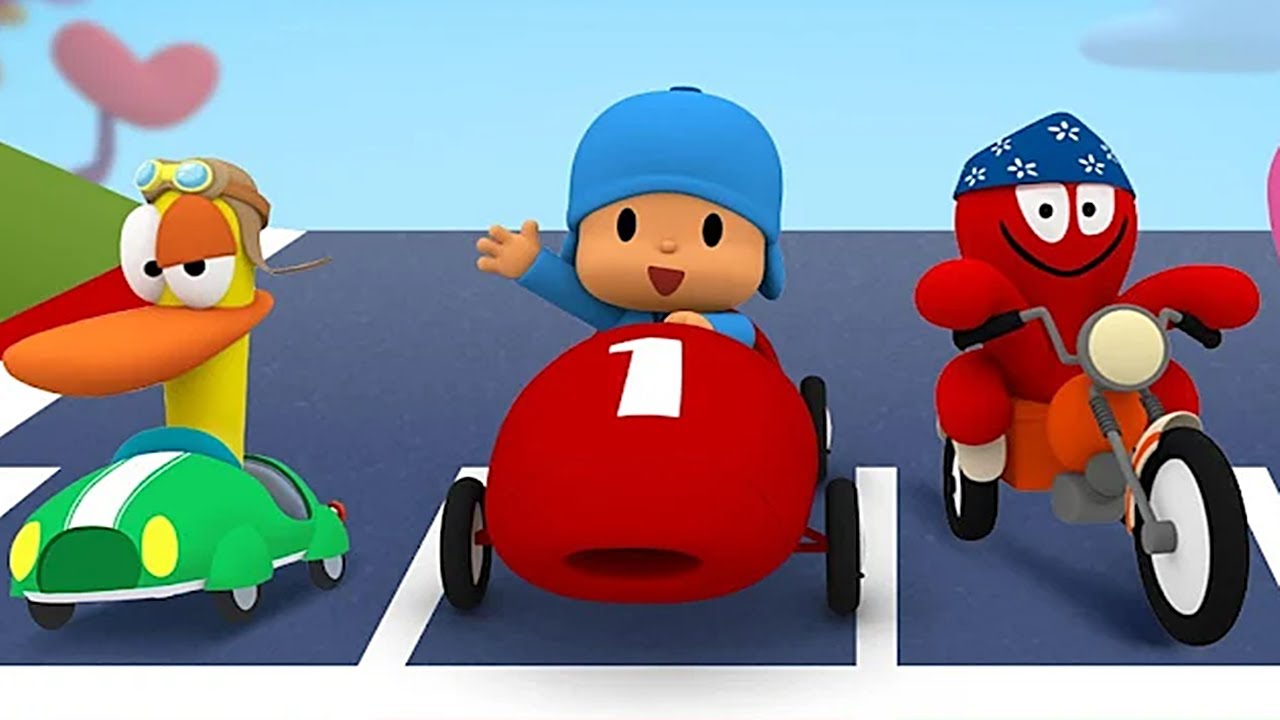 Pocoyo Racing Kids Car Race - YouTube