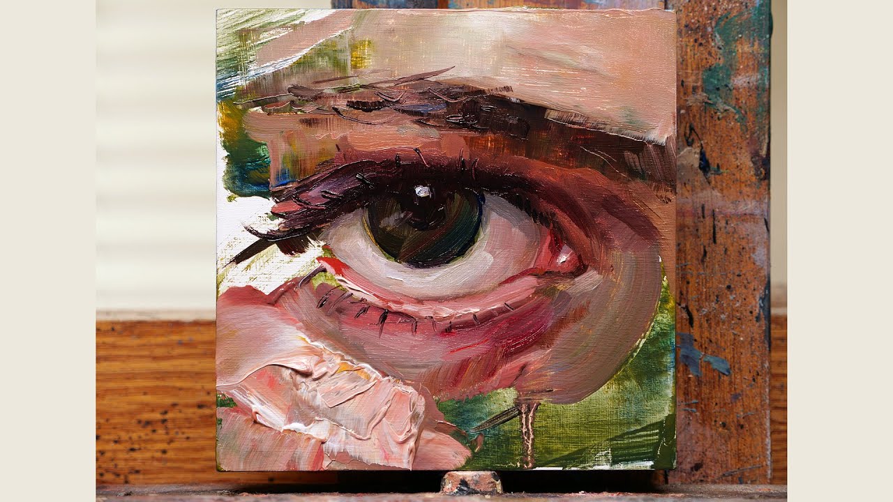 Painting An Eye Quickly with Intention - YouTube