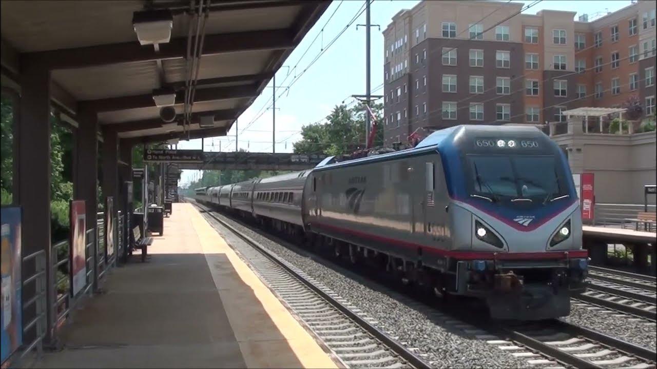 Amtrak and New Jersey Transit Railfanning in Elizabeth, NJ (North Elizabeth Station) 07/20/2019 ...