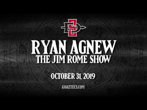 SDSU FOOTBALL: RYAN AGNEW - THE JIM ROME SHOW - YouTube