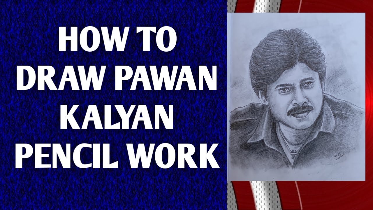HOW TO DRAW PAWAN KALYAN PENCIL WORK | PAWAN KALYAN AS BHEEMLA NAYAK ...
