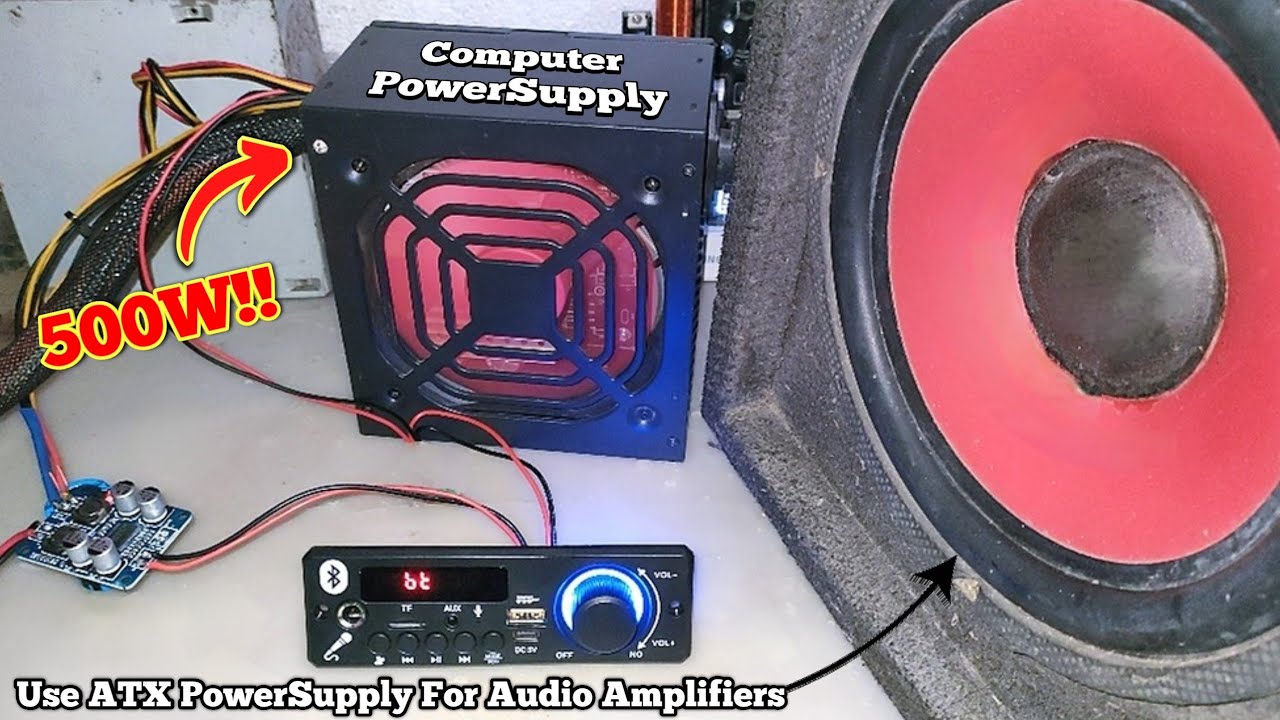 PC PSU Audio Amplifier : DIY High-Power Sound System - YouTube