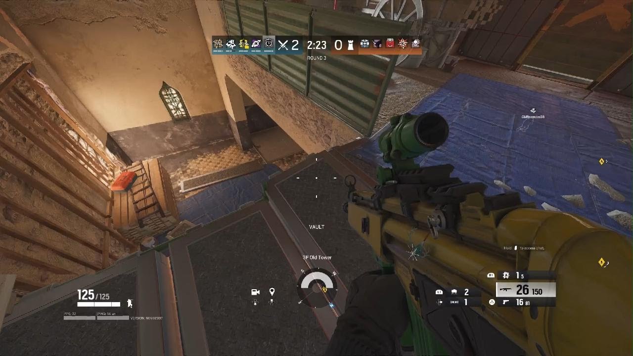 Tom Clancy's Rainbow Six Siege head shoot through the wall - YouTube