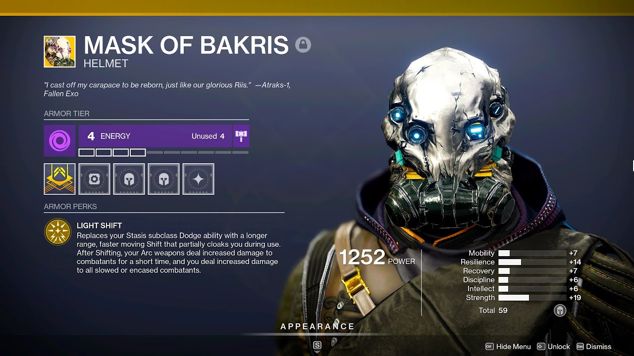 Mask of Bakris/Exotic Helm Farming, Veles Labyrinth - YouTube