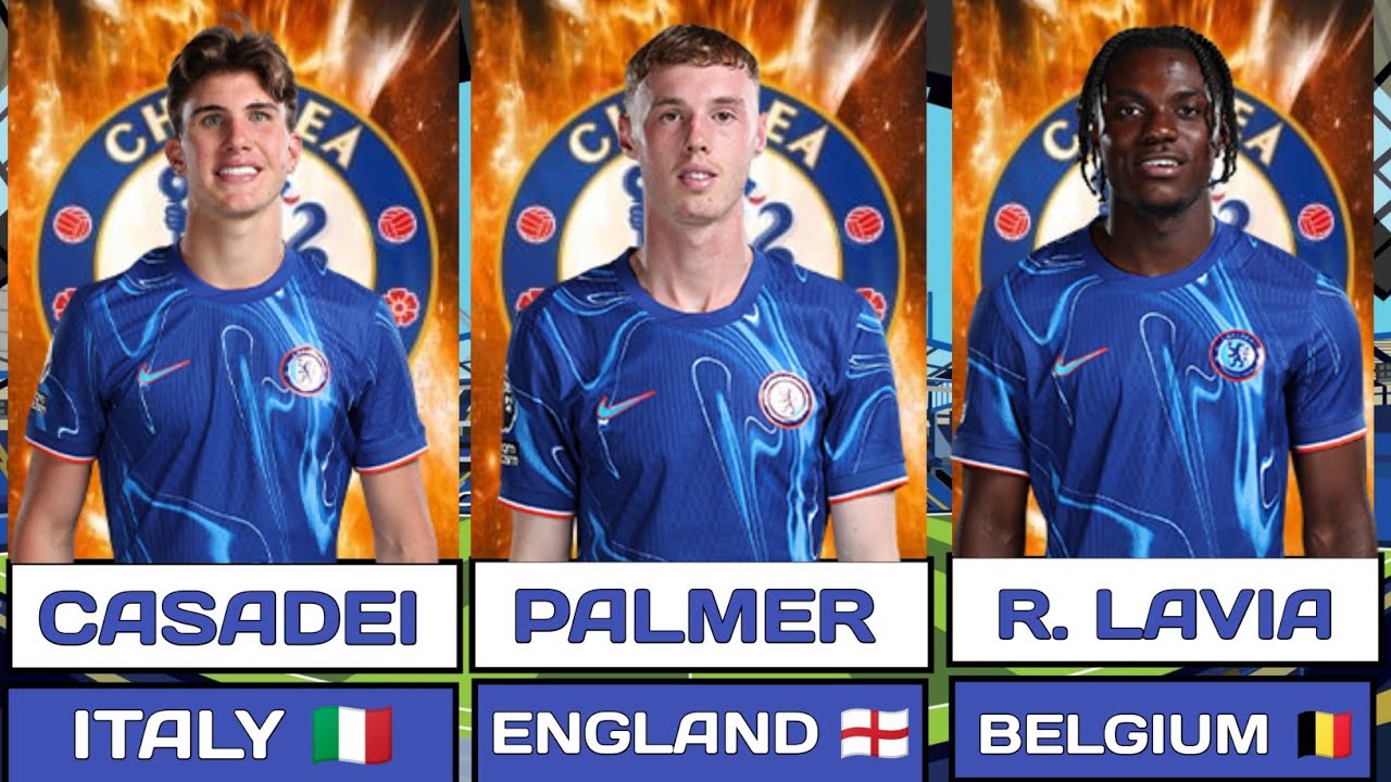 Chelsea Football Club Full Squad With All Summer Transfer Season 2024/ ...