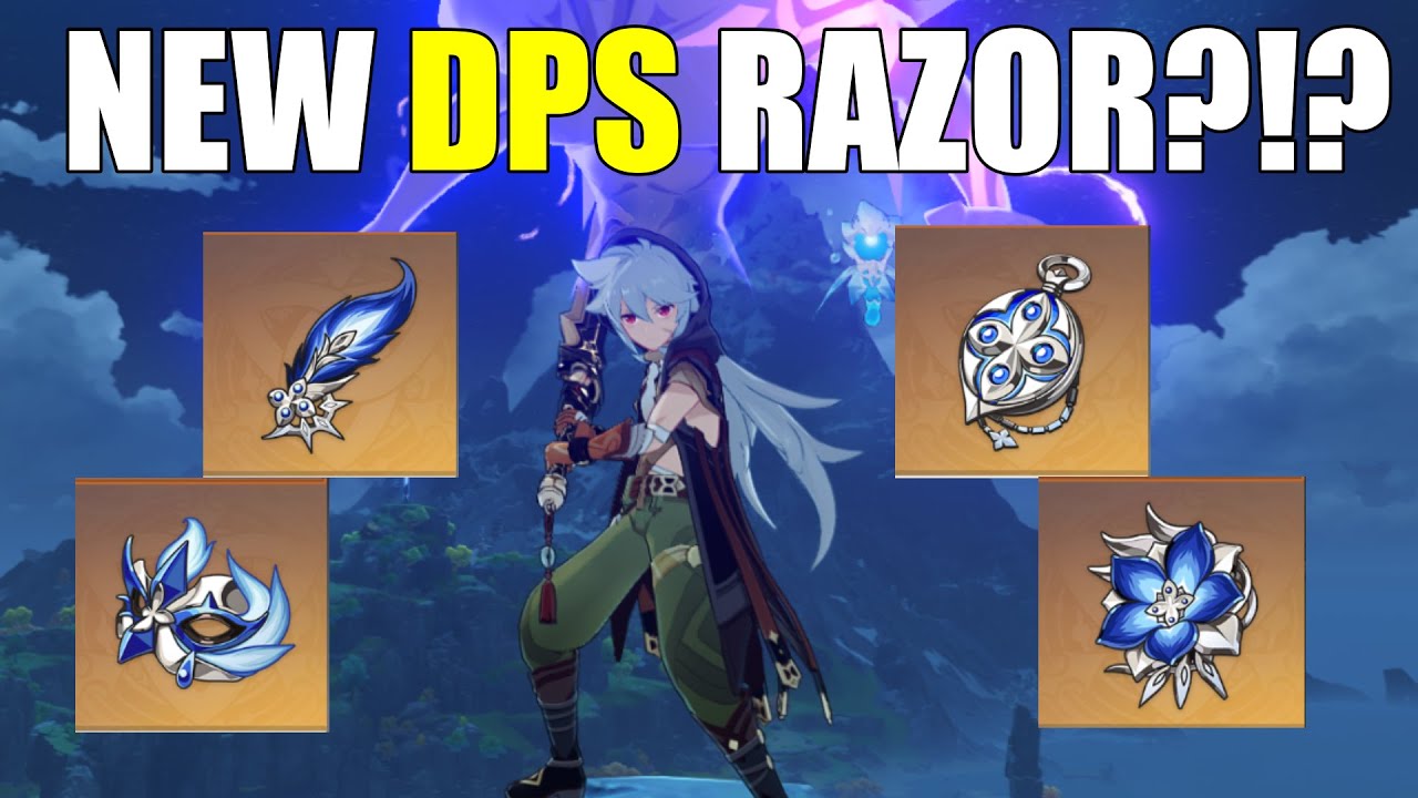Razor w/ 4 Piece Pale Flame Set is INSANE! [Genshin Impact] - YouTube
