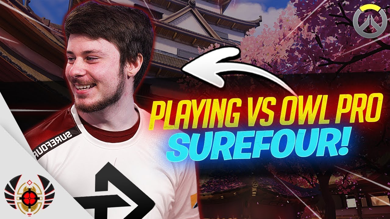 Playing vs Overwatch League Pro Surefour! - YouTube