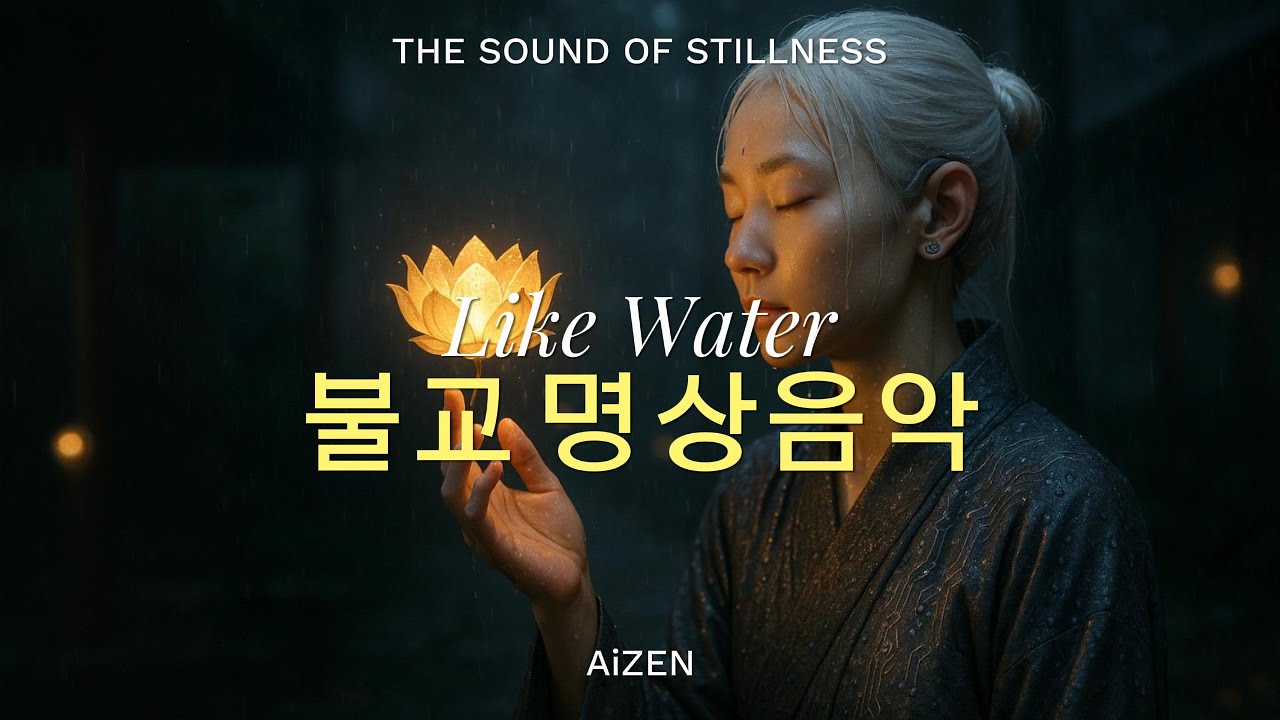 불교 명상 음악 _ 물처럼 _AiZEN 아이젠 - YouTube