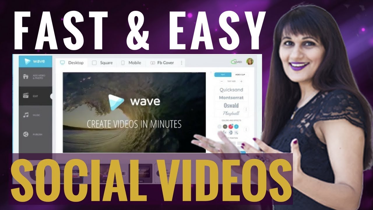 How to Create Videos for Social Media - Wave.Video Tutorial - YouTube