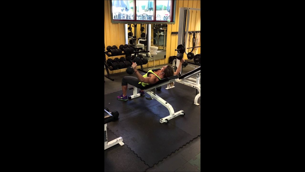 3/4 Chest Flies with Dumbbells, palms forward - YouTube