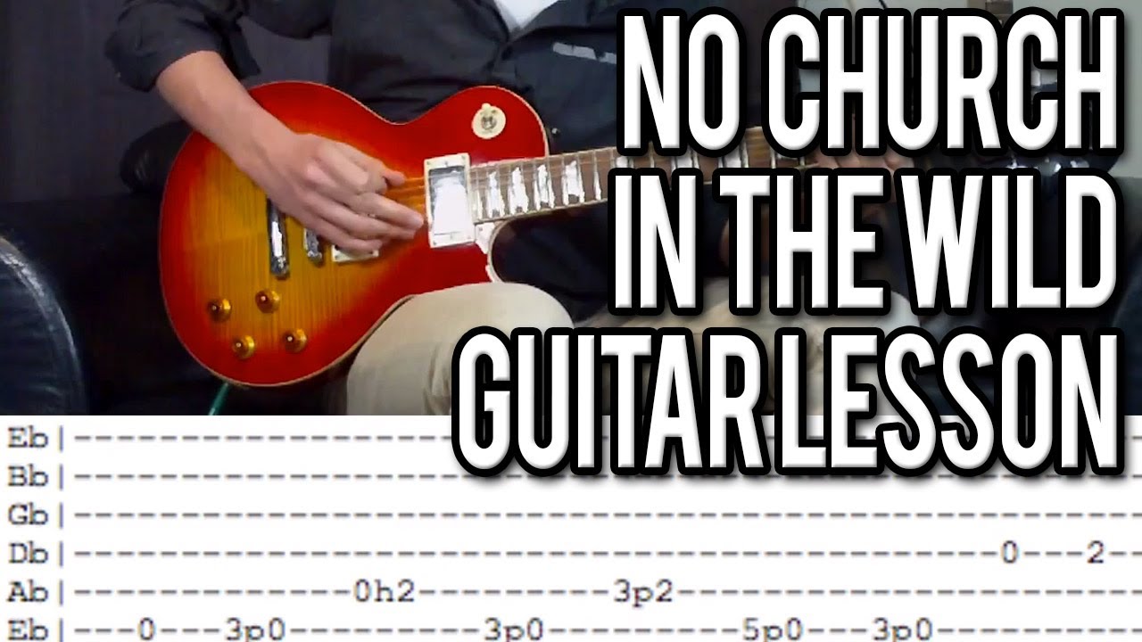 No Church In The Wild - Intro Guitar Tutorial (With Tabs) - YouTube