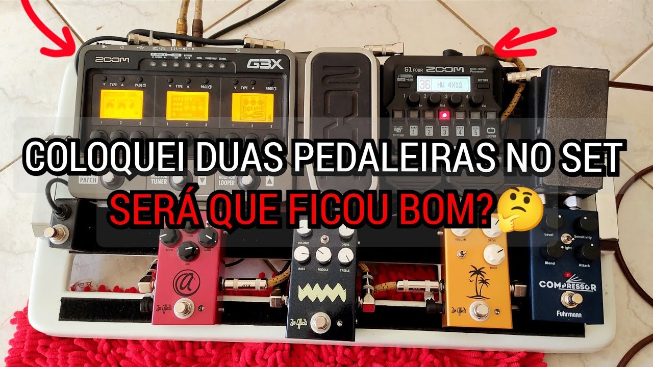Meu Pedalboard | Pedais Analógicos + 2 Pedaleiras | Veja o Resultado ...