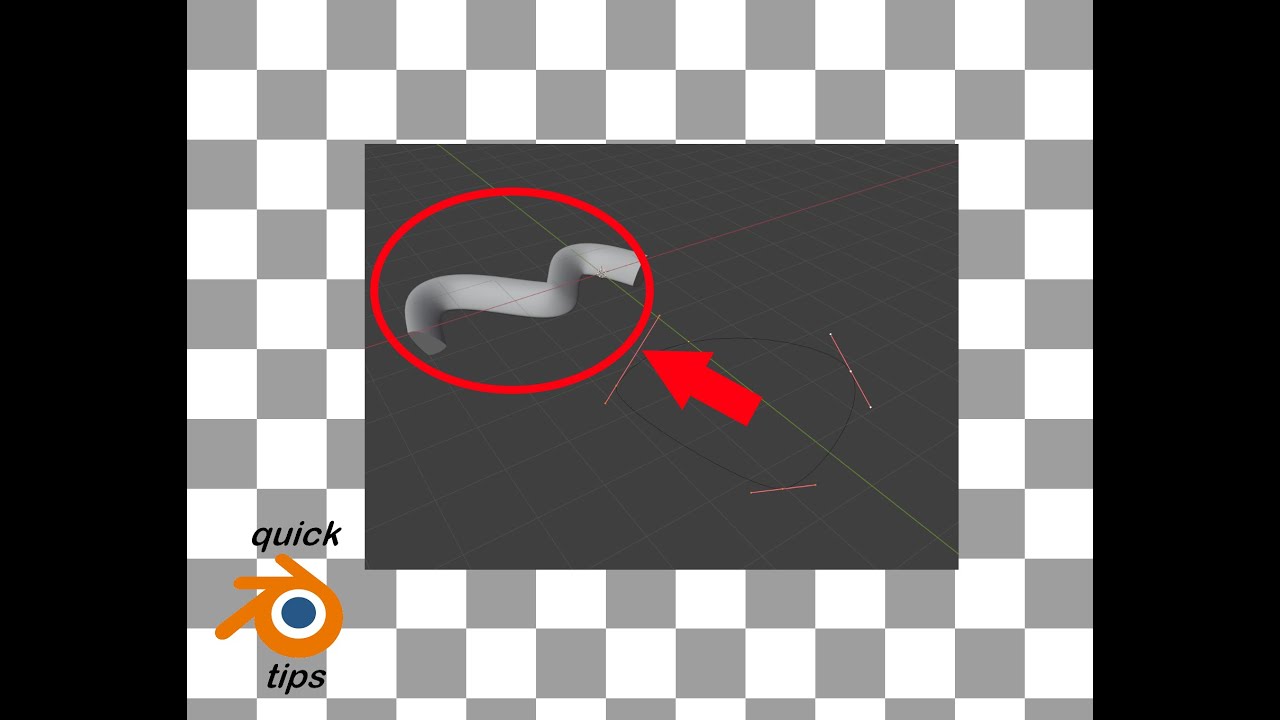 Turning a curve into a tube in Blender Tutorial - YouTube
