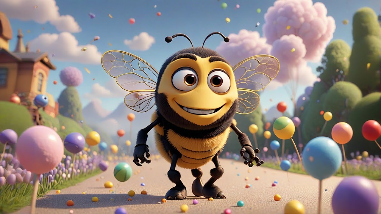 Bee Flew Through a Sprinkle Cloud 🐝🍬 | Fun Kids Story | Preschool ...