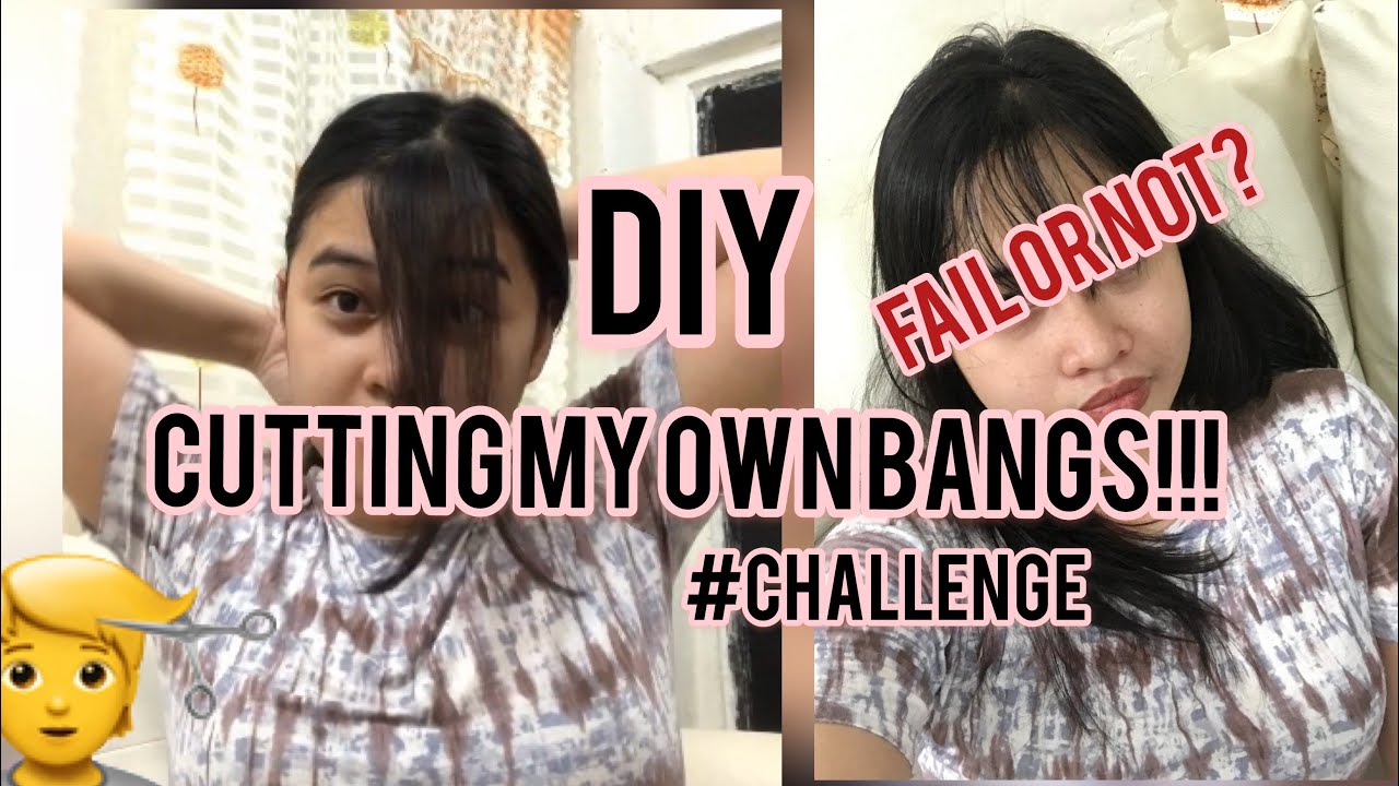 Cutting my own bangs!! | DIY Bangs!! - YouTube