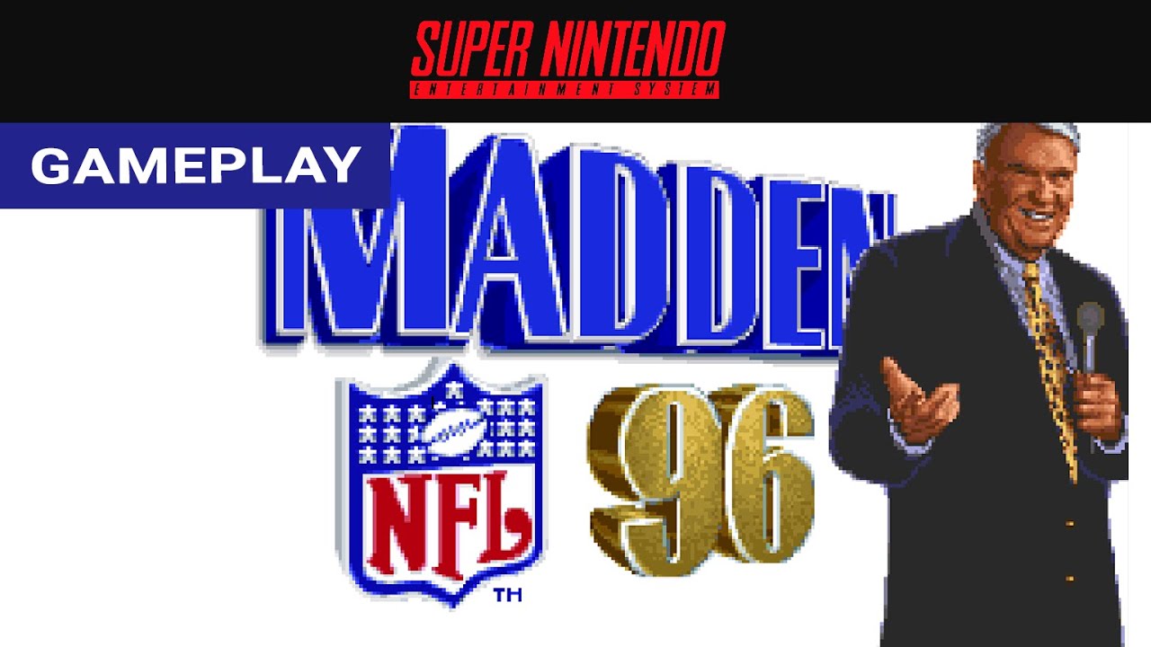Madden NFL '96 (Super NES) - Gameplay Clip [HD] | RetroGameUp - YouTube