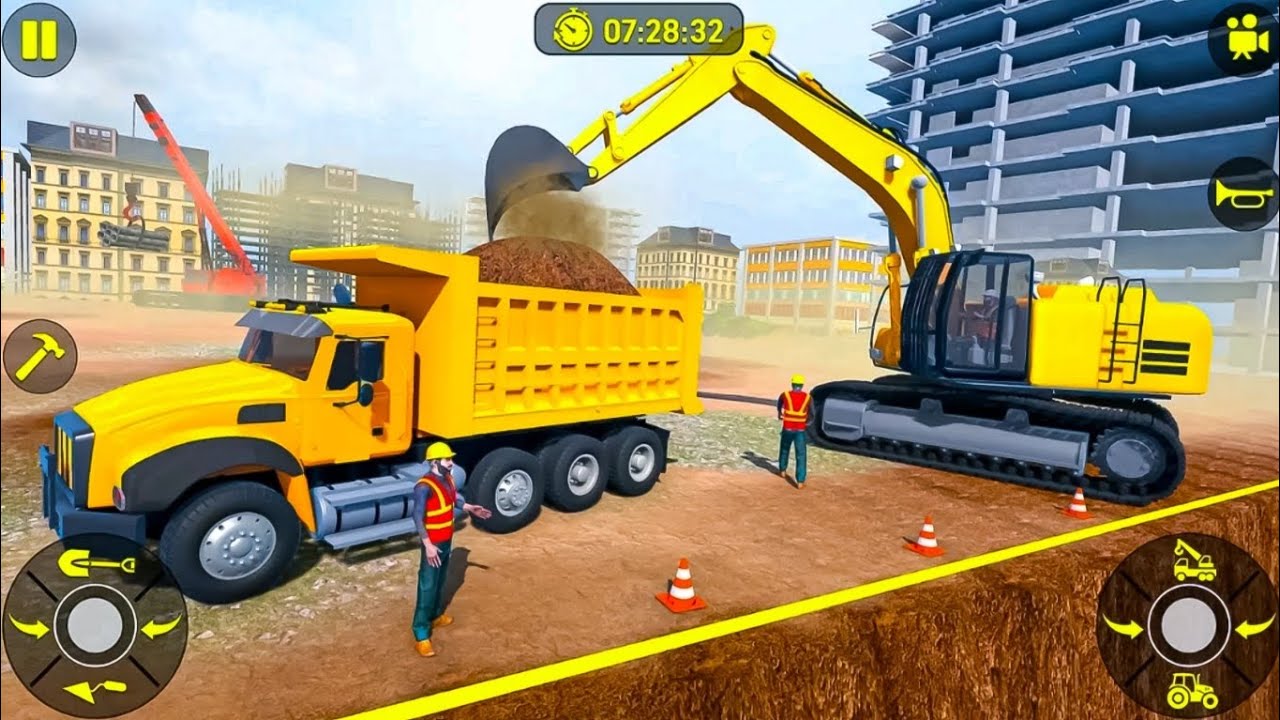 City Road Construction Gameplay - City Road Construction Simulator game ...