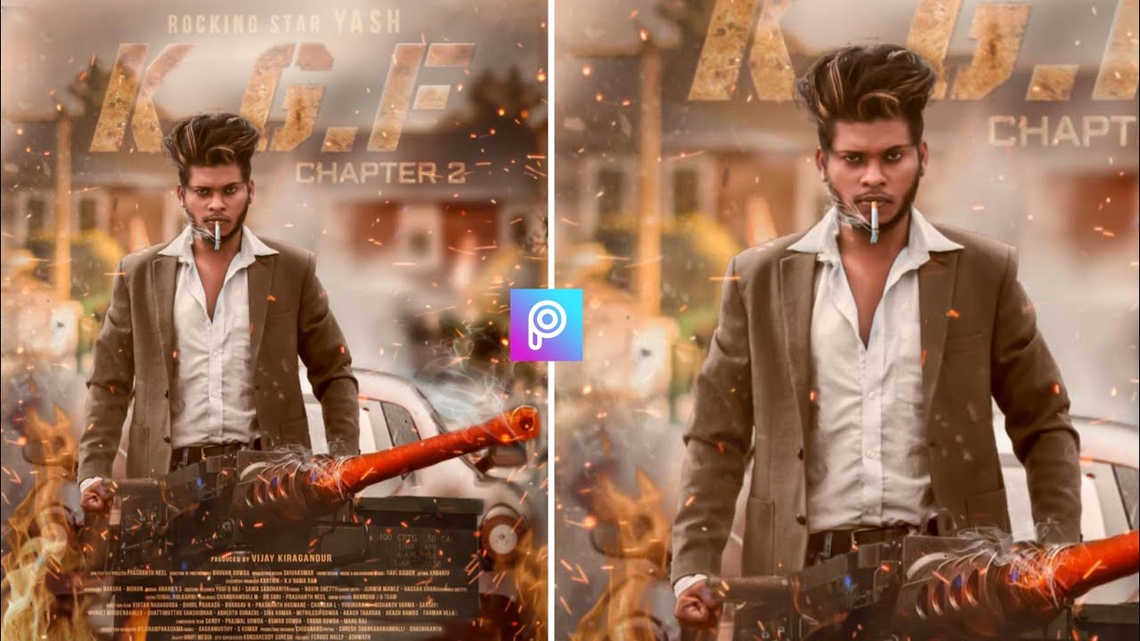 KGF Chapter 2 Photo Editing in Picsart || Kgf Chapter 2 Movie Poster ...